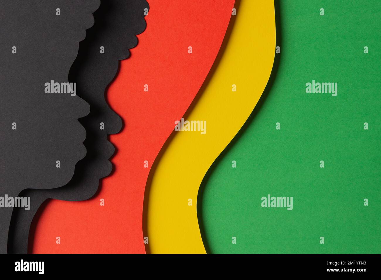 Black History Month color background. African Americans history ...