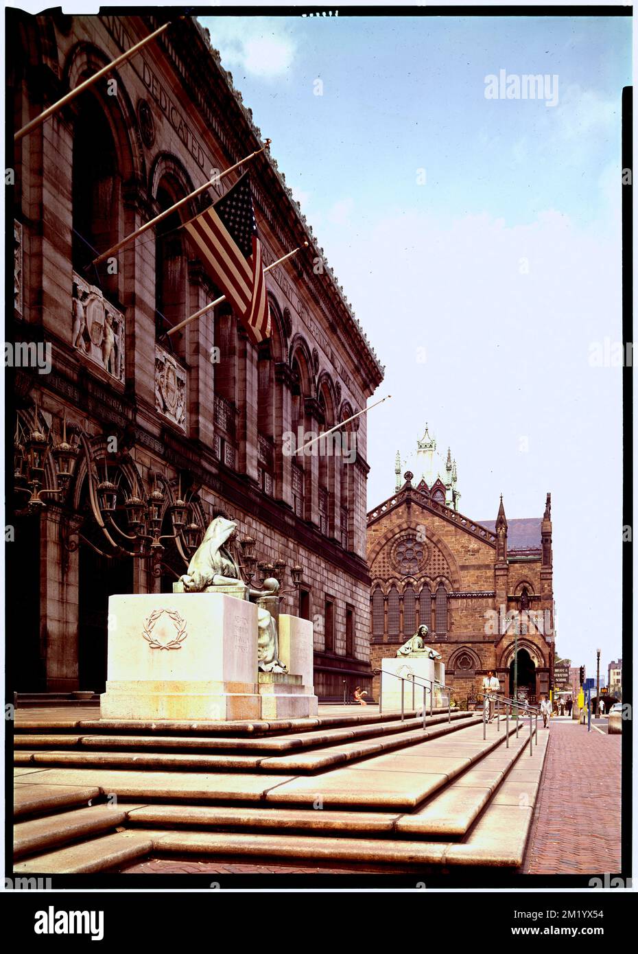 Boston, Public Library , Architecture, Public libraries, Sculpture ...