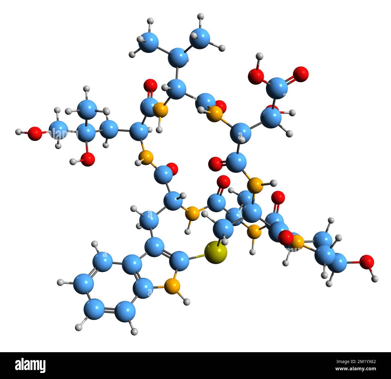 3D image of fallacidine skeletal formula - molecular chemical structure ...