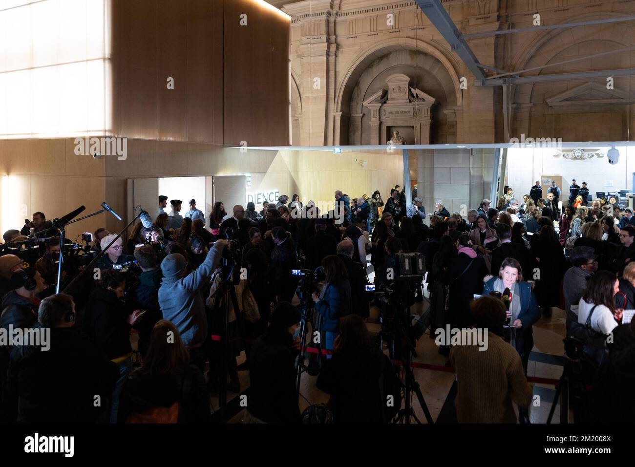 General view of the entrance of the trial for the 2016 attack in Nice ...