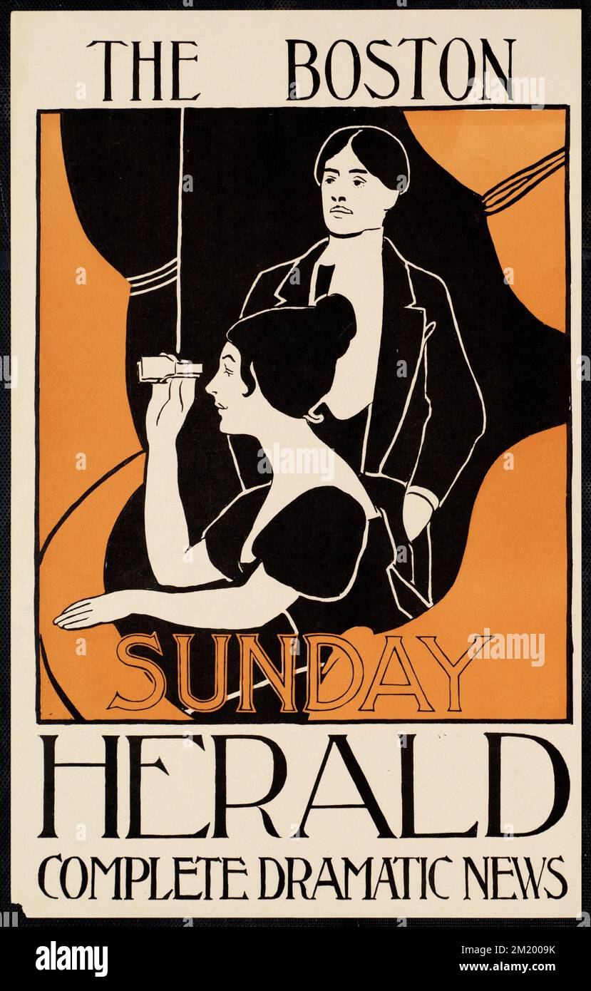 The Boston Sunday herald, complete dramatic news , Periodicals Stock ...