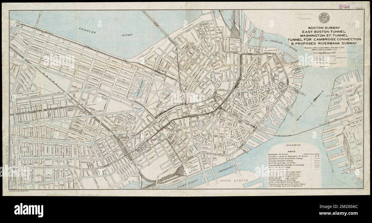 Tunnels Downtown Boston Map