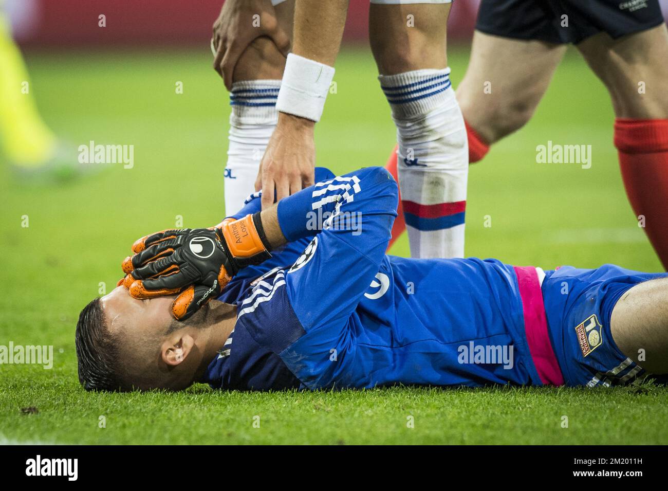 Olympique lyons goalkeeper anthony lopes hi-res stock photography and ...