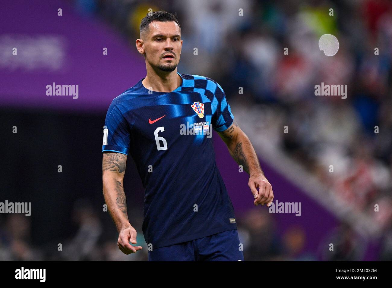 Lusail City Qatar December 13 Dejan Lovren Of Croatia Looks On