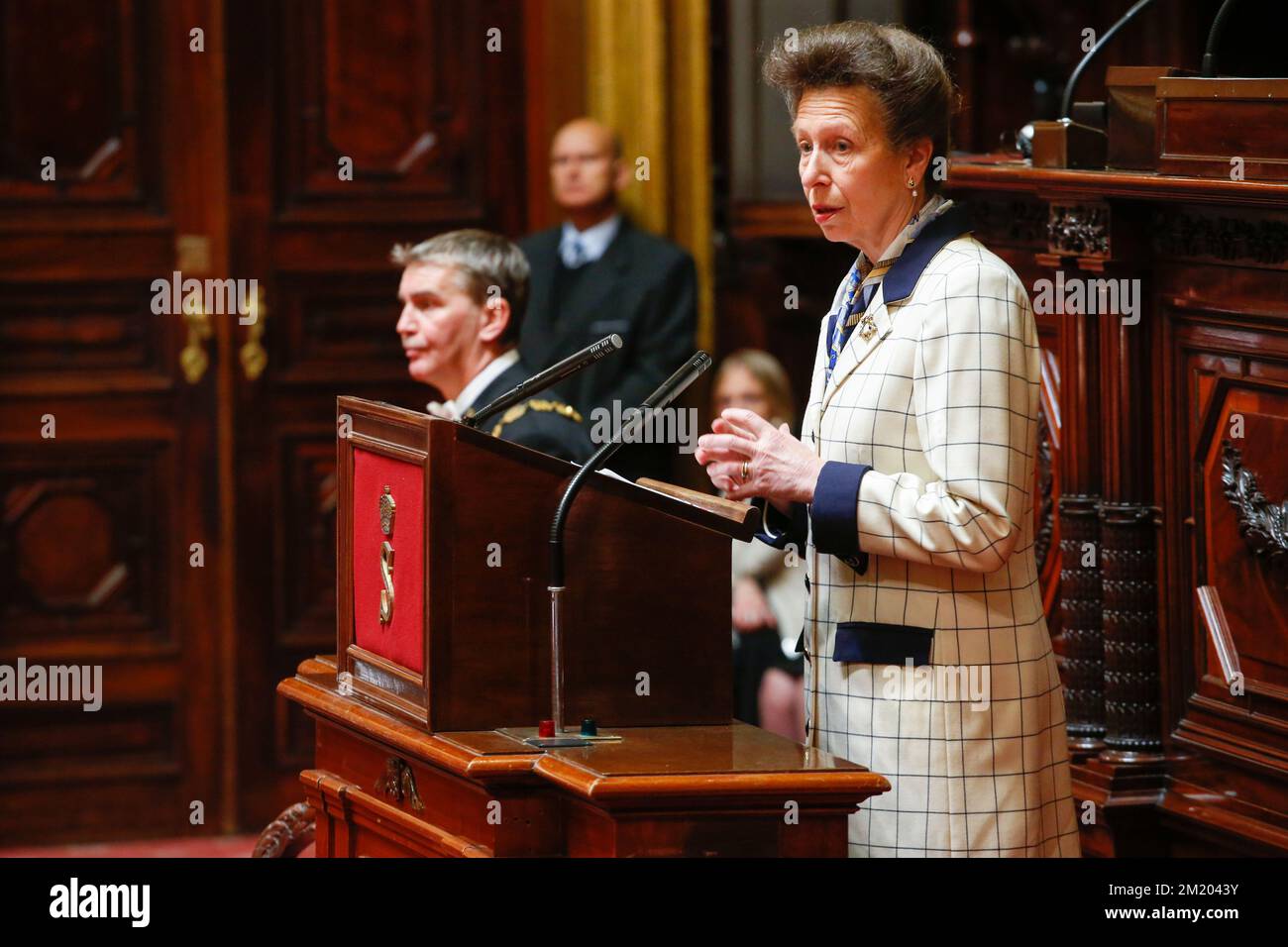 20151012 - BRUSSELS, BELGIUM: Britain's Princess Anne, Princess Royal ...