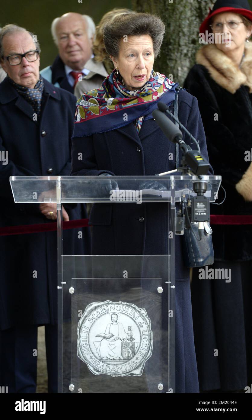 20151012 - BRUSSELS, BELGIUM: Britain's Princess Anne, Princess Royal ...