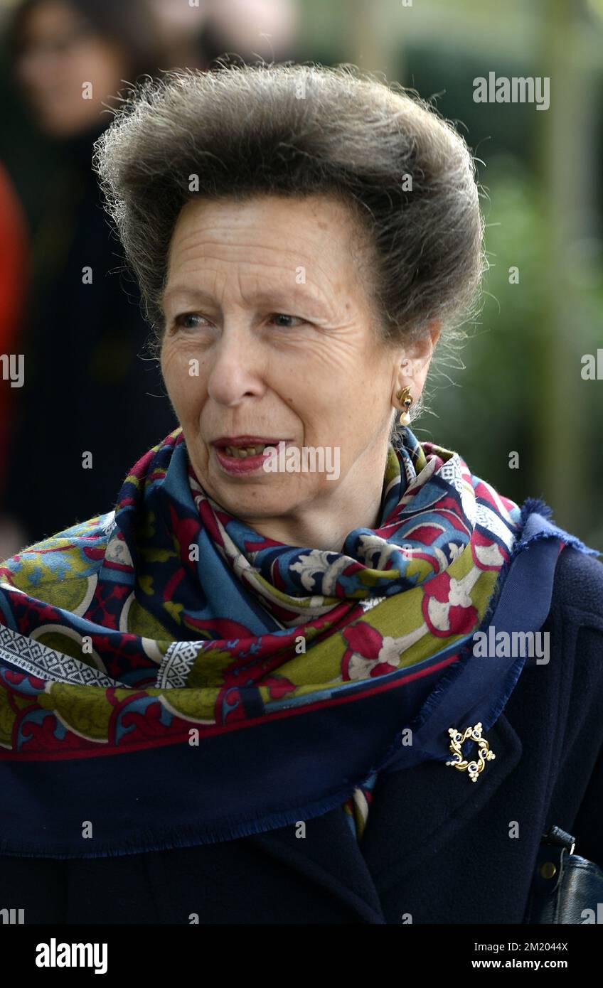 20151012 - BRUSSELS, BELGIUM: Britain's Princess Anne, Princess Royal ...