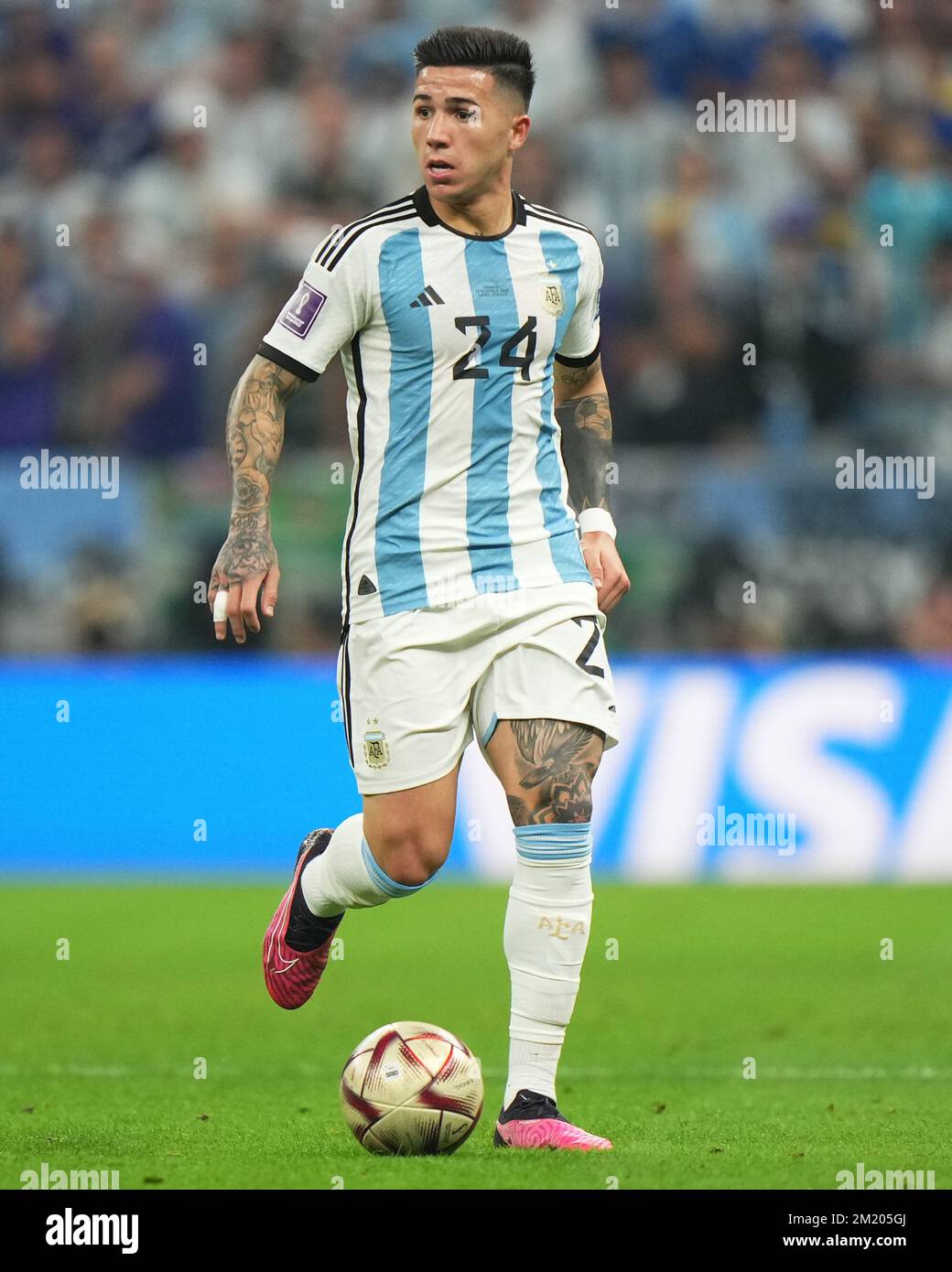 Lusail, Qatar. Dec 13, 2022, Enzo Fernandez of Argentina during the ...