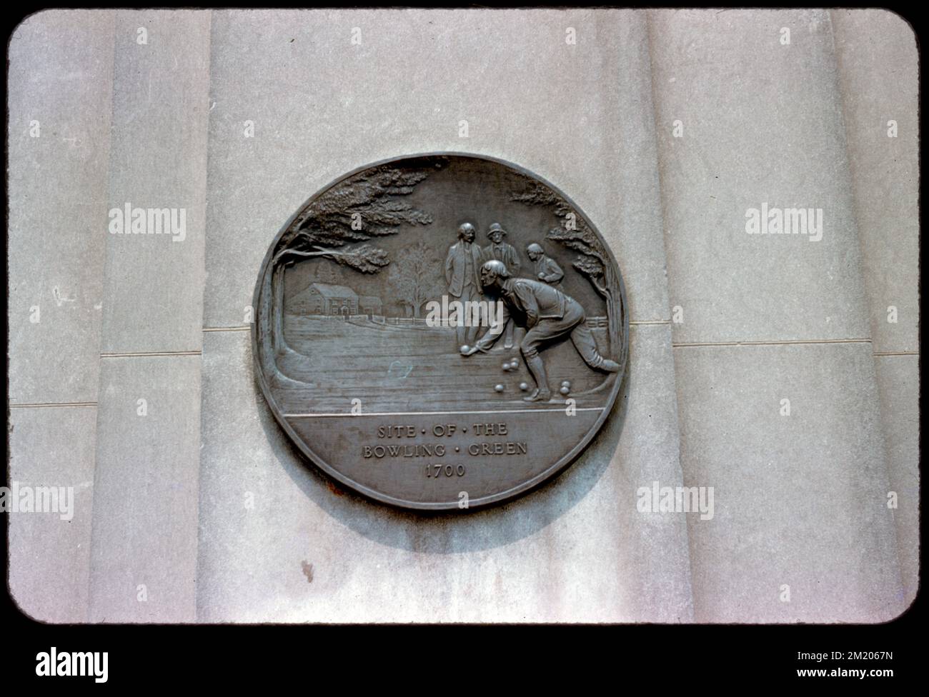 Bowling green tablet , Historical markers, Plaques. Edmund L. Mitchell ...