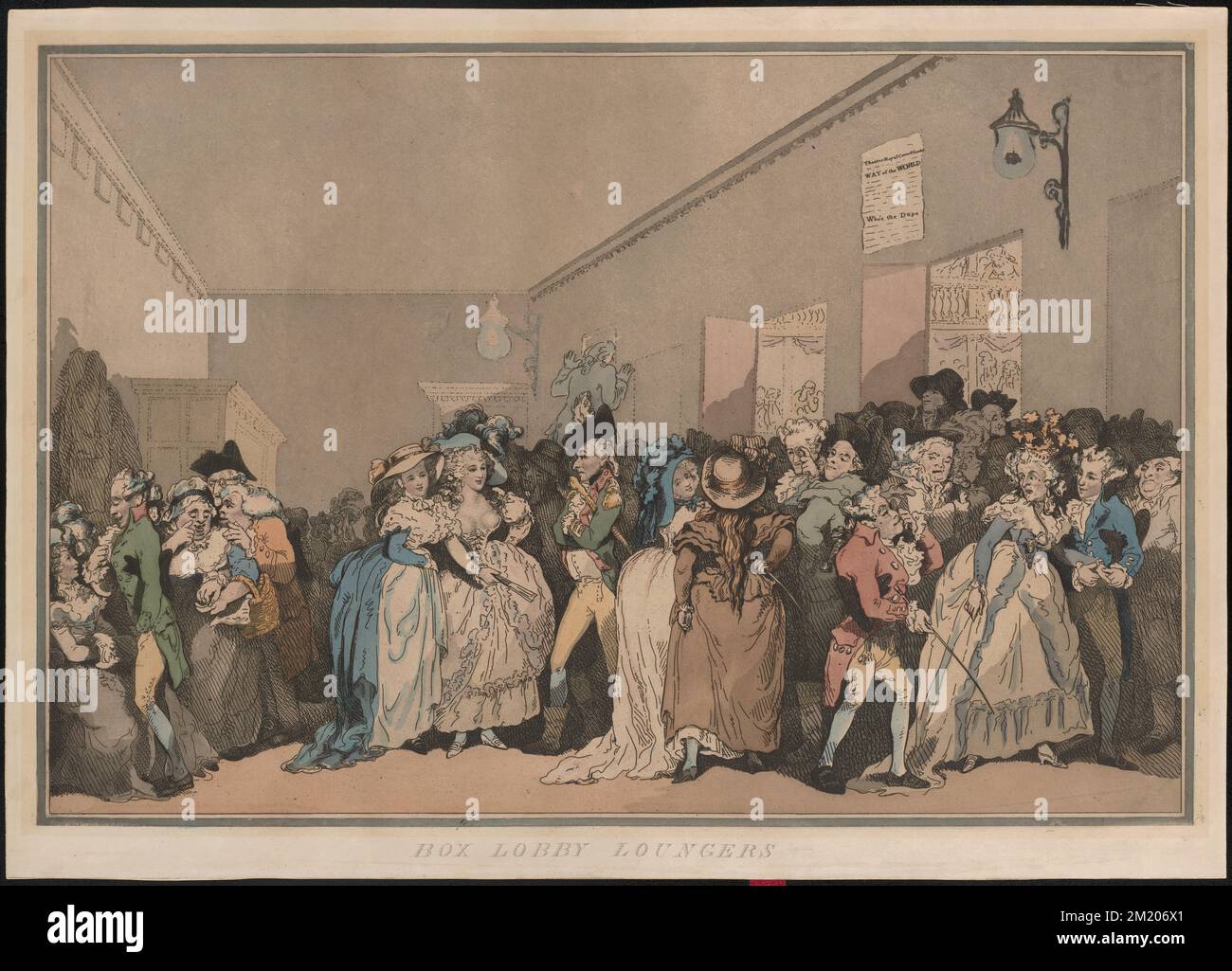 Box lobby loungers , Theaters, Lobbies, Theater audiences, Nobility ...