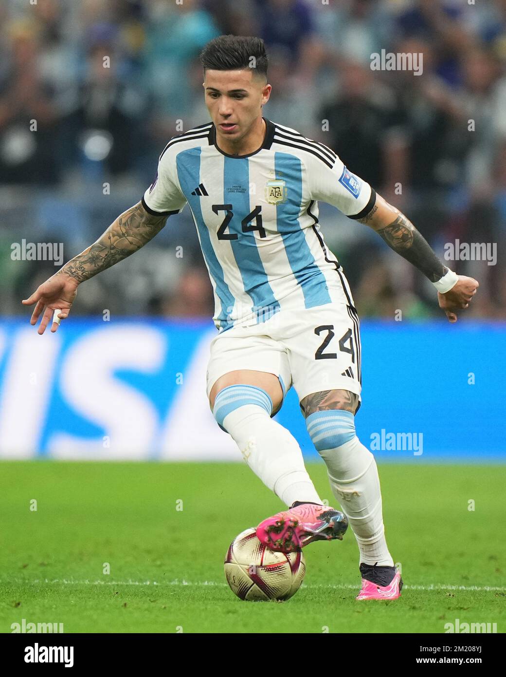Lusail, Qatar. Dec 13, 2022, Enzo Fernandez of Argentina during the ...