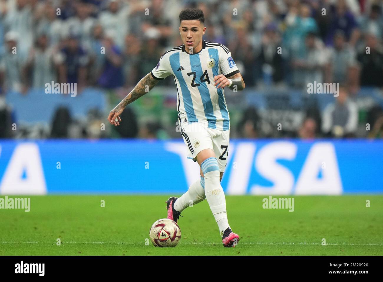 Lusail, Qatar. Dec 13, 2022, Enzo Fernandez of Argentina during the ...