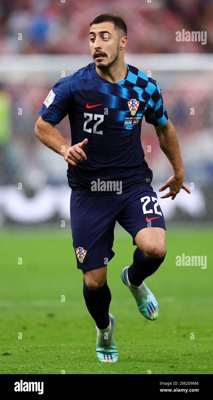 Doha, Qatar, 13th December 2022. Josip Juranovic of Croatia during the ...