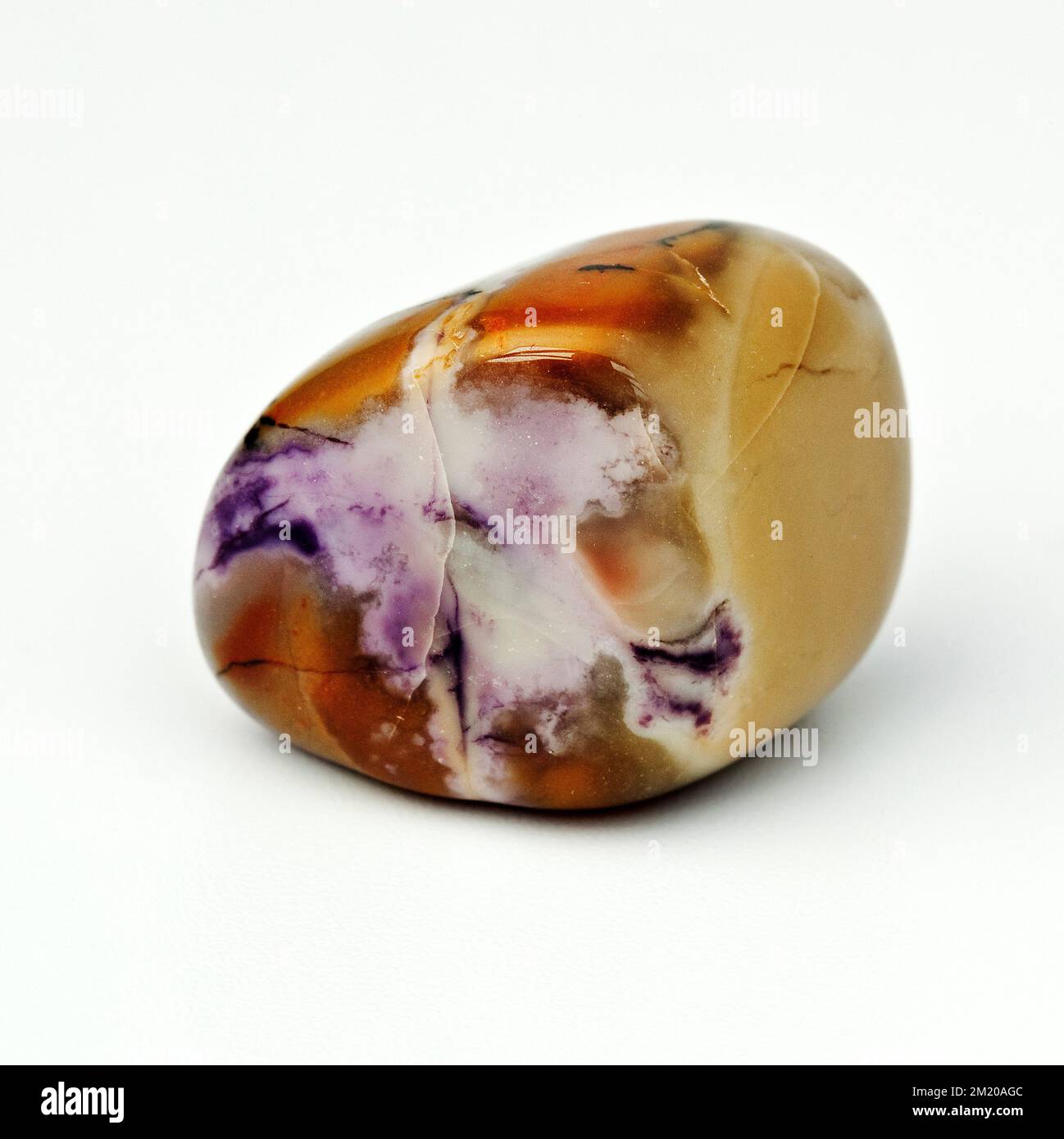 Macro close up colour photograph of 'Tiffany Stone' a semi precious ...