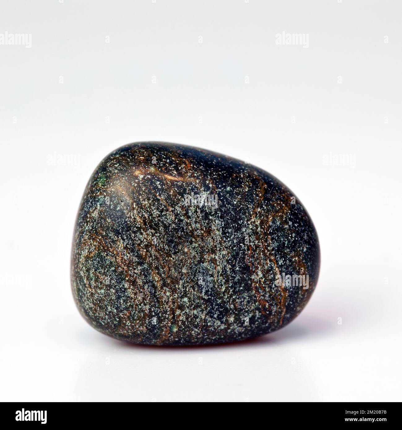 Macro close up colour photograph of Verdite a semi precious crystal ...