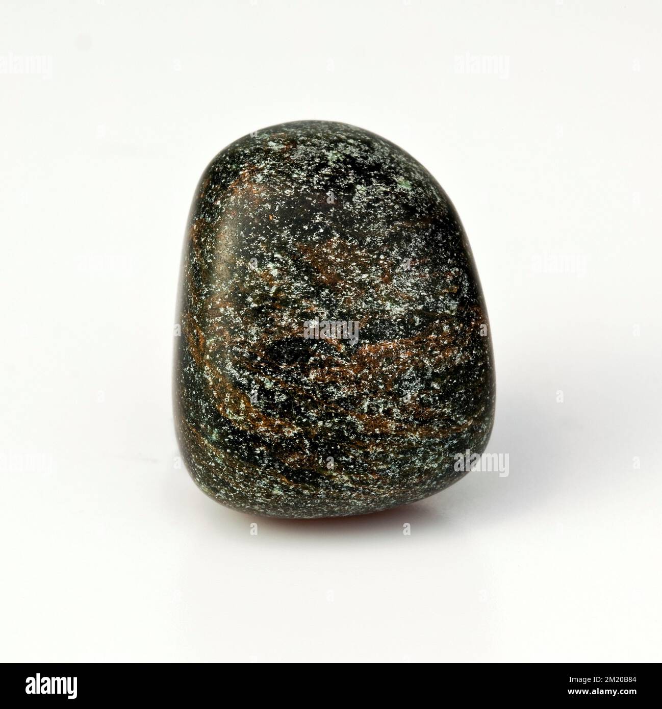 Macro close up colour photograph of Verdite a semi precious crystal ...