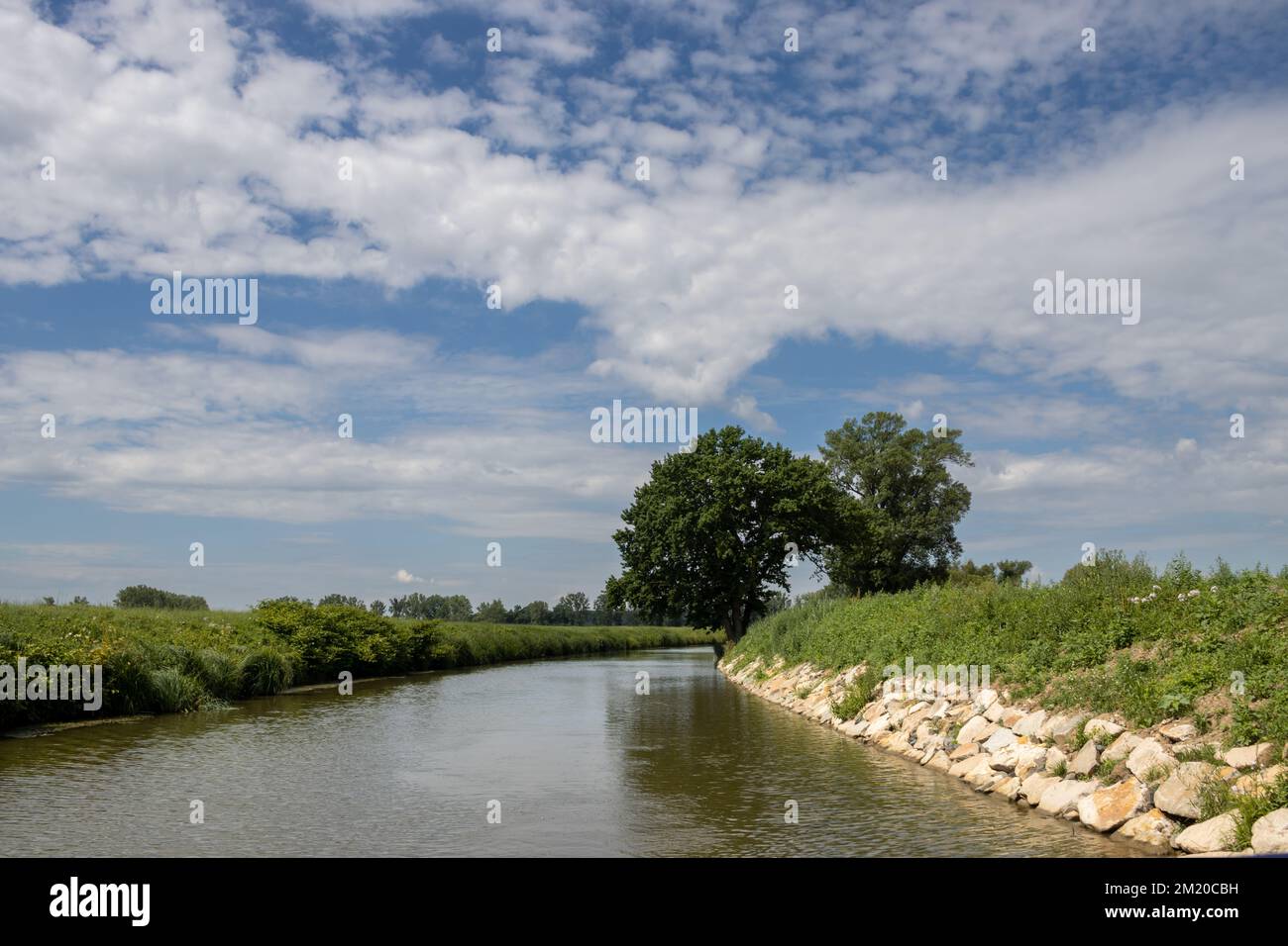 Canal built between Morava part of Czech and Slovakia by Bata ...