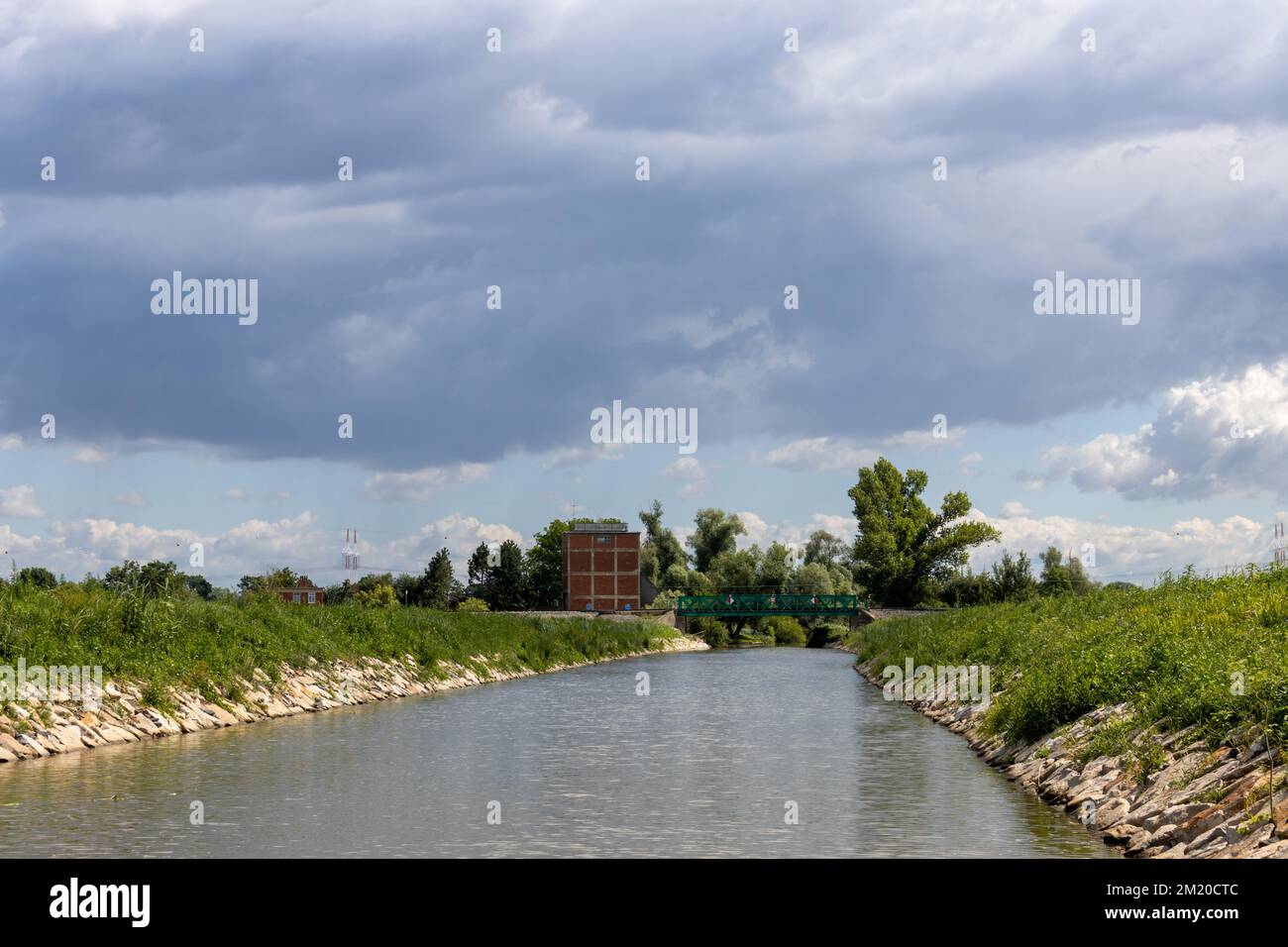 Canal built between Morava part of Czech and Slovakia by Bata ...