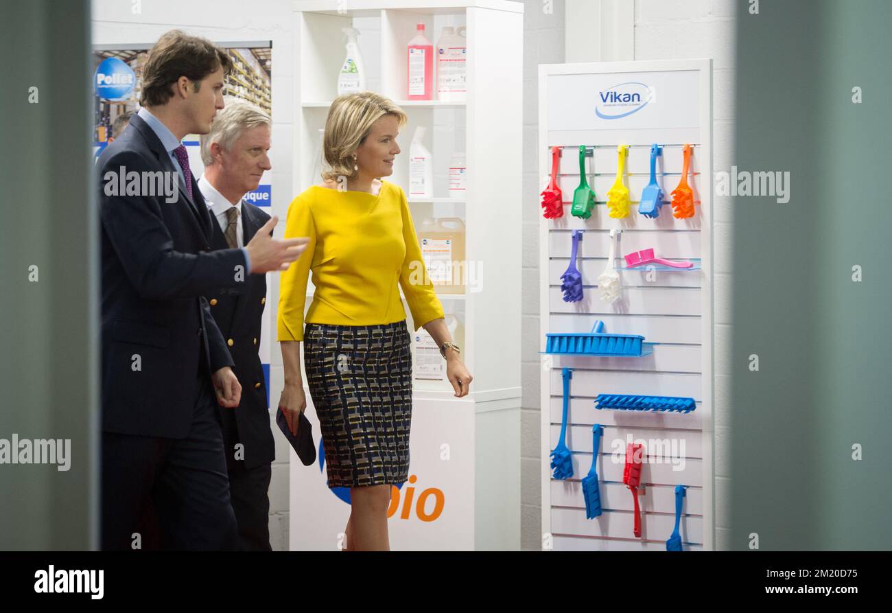 Queen Mathilde and King Philippe - Filip of Belgium pictured during a ...