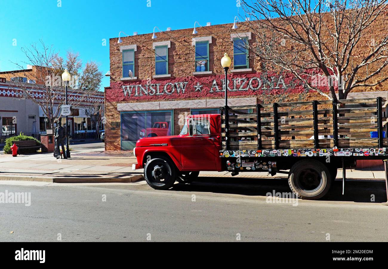 Ford flatbed truck winslow arizona hi-res stock photography and images ...