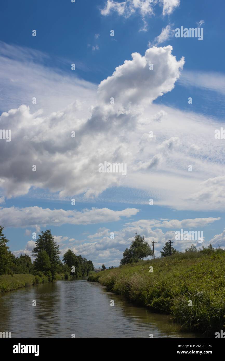 Canal built between Morava part of Czech and Slovakia by Bata ...