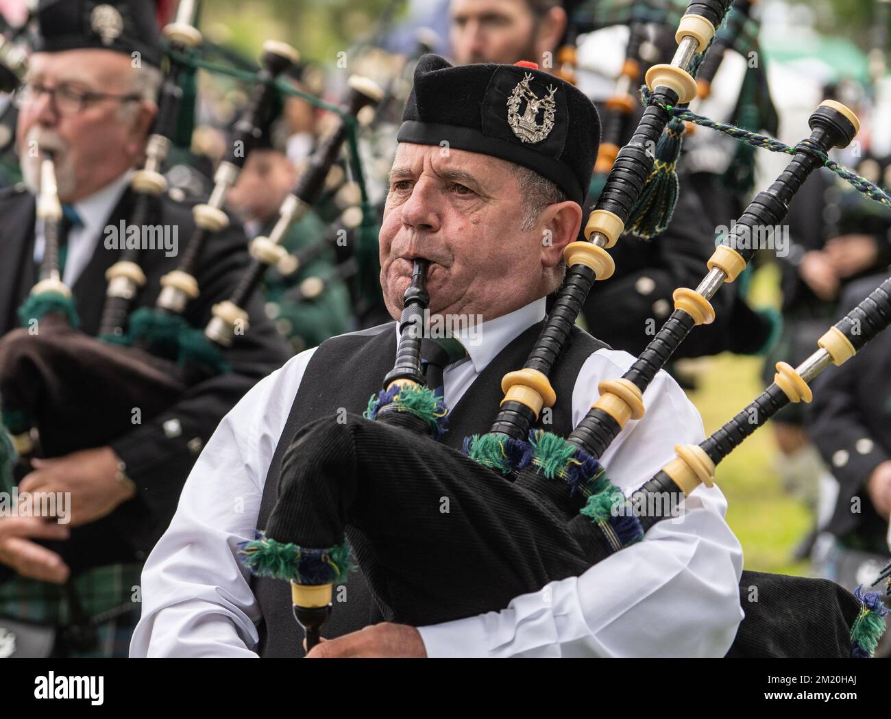 oldmeldrum highland games Stock Photo - Alamy