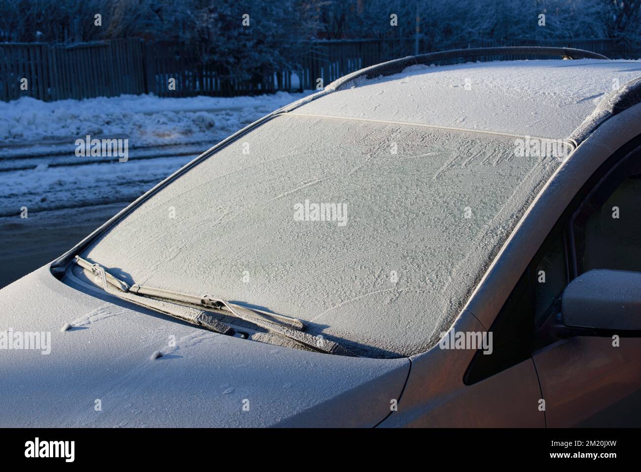 Frozen windshield blades hi-res stock photography and images - Alamy