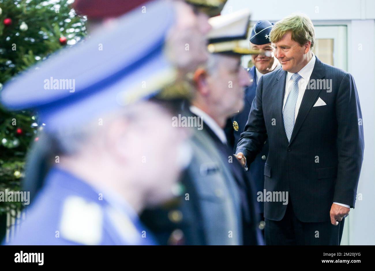 20151217 - CASTEAU, BELGIUM: Dutch King Willem-Alexander pictured ...