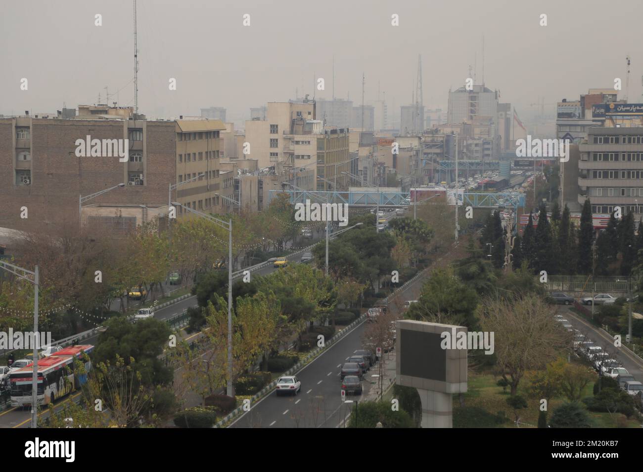Tehran, Tehran, Iran. 13th Dec, 2022. A view of a street of the city ...
