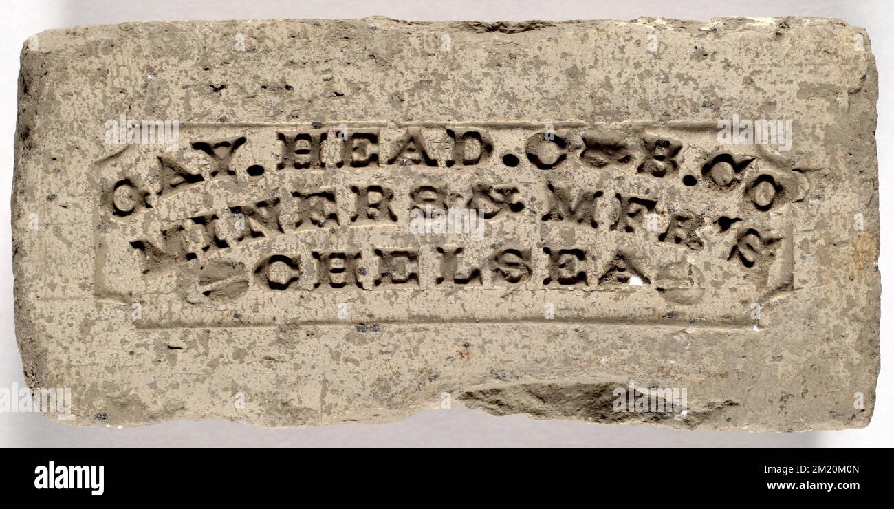 Brick salvaged from the Great Chelsea Fire of 1908 , Fires. Chelsea ...