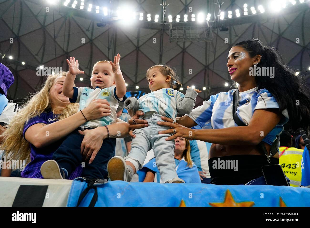 Lusail, Qatar. 13/12/2022, Argentina fans during the FIFA World Cup ...