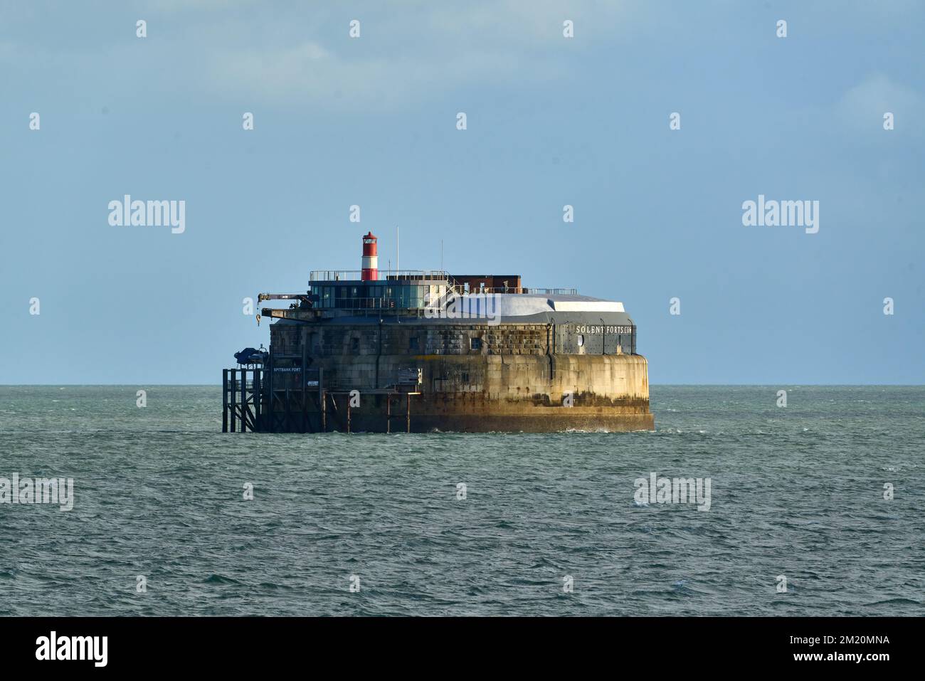 A forts in the Solent between the Isle of Wight and the mainland Stock ...