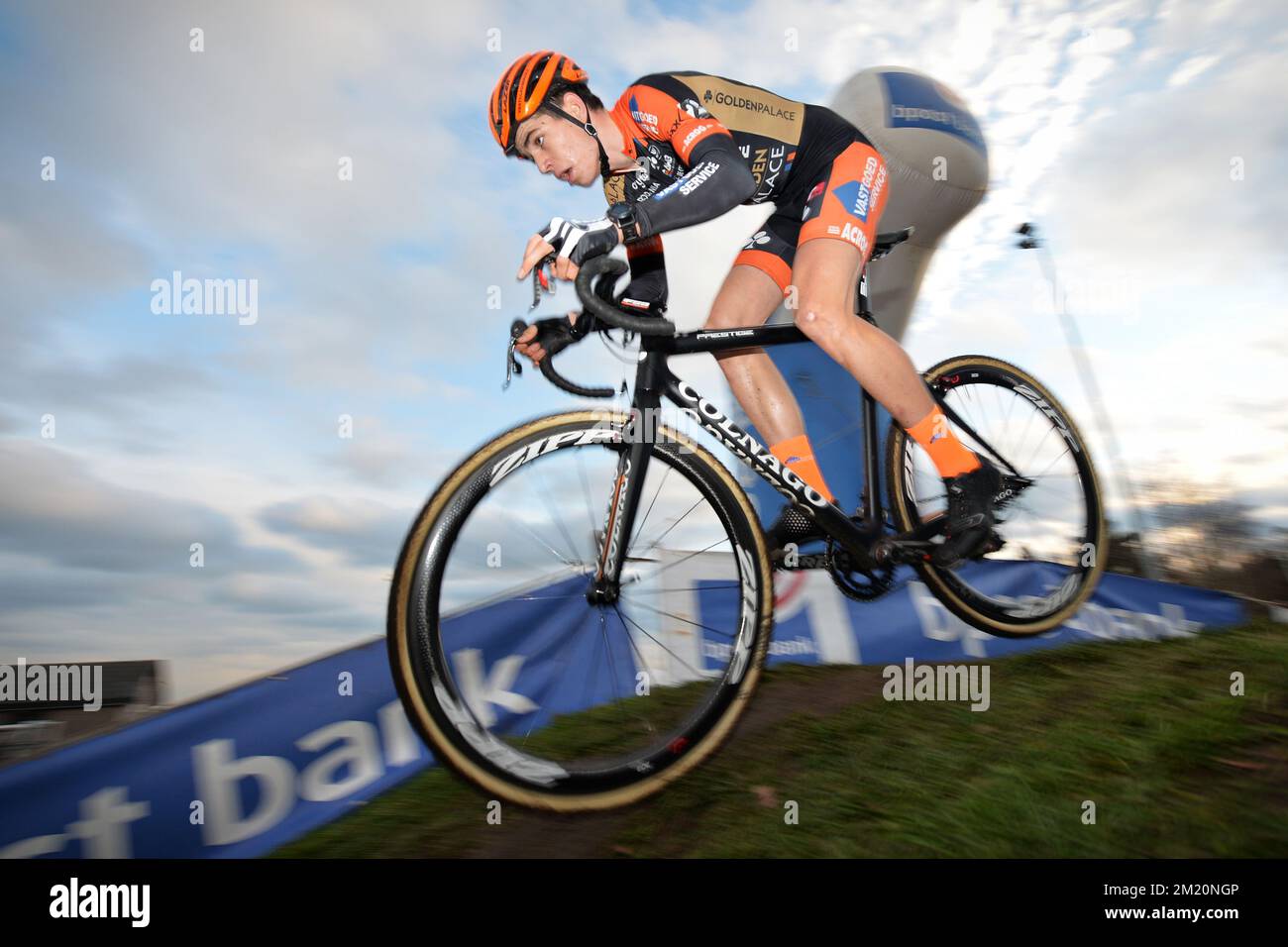20151229 - LOENHOUT, BELGIUM: Belgian Wout Van Aert pictured in action ...