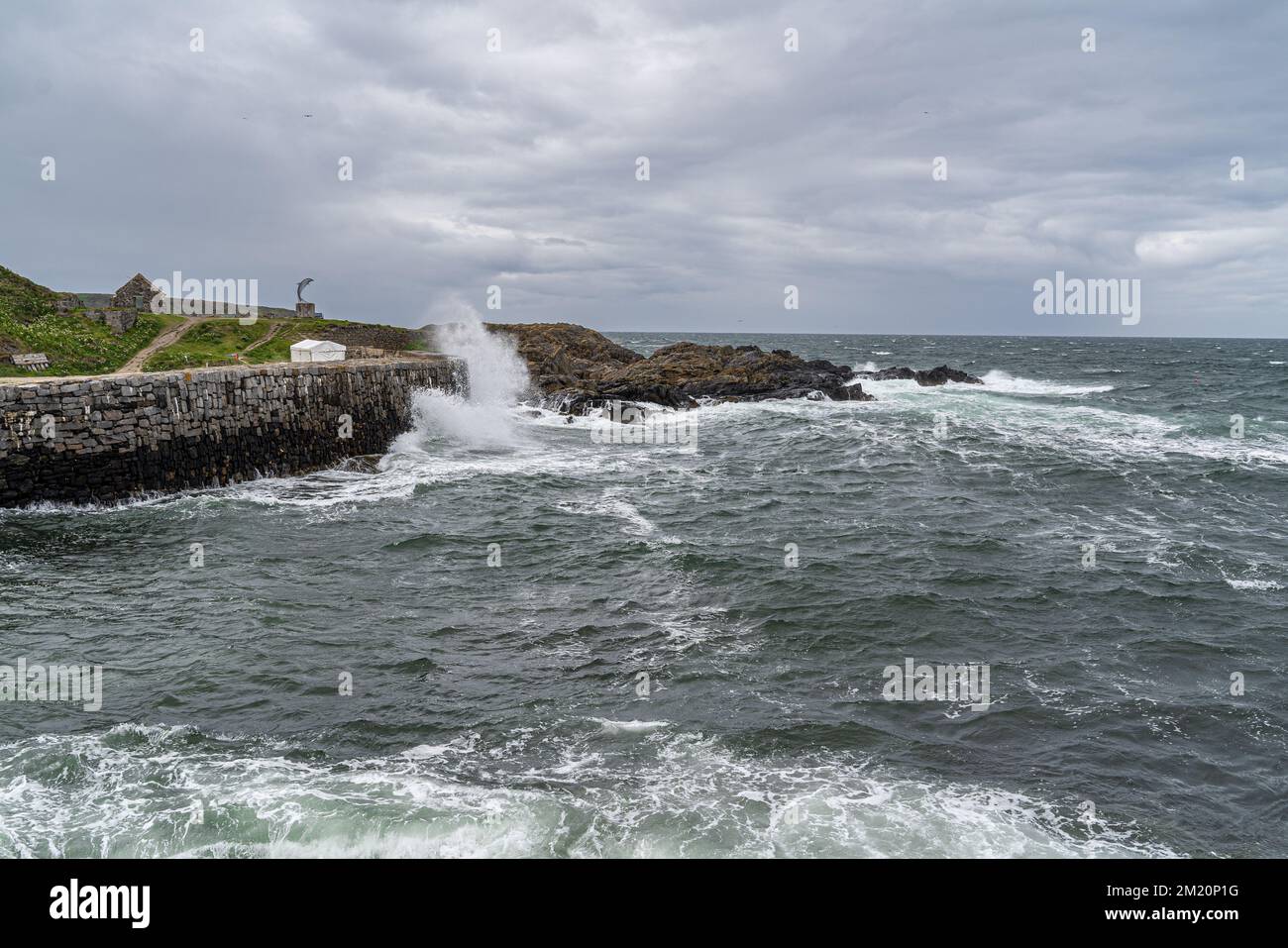 portsoy in blustery weather Stock Photo - Alamy