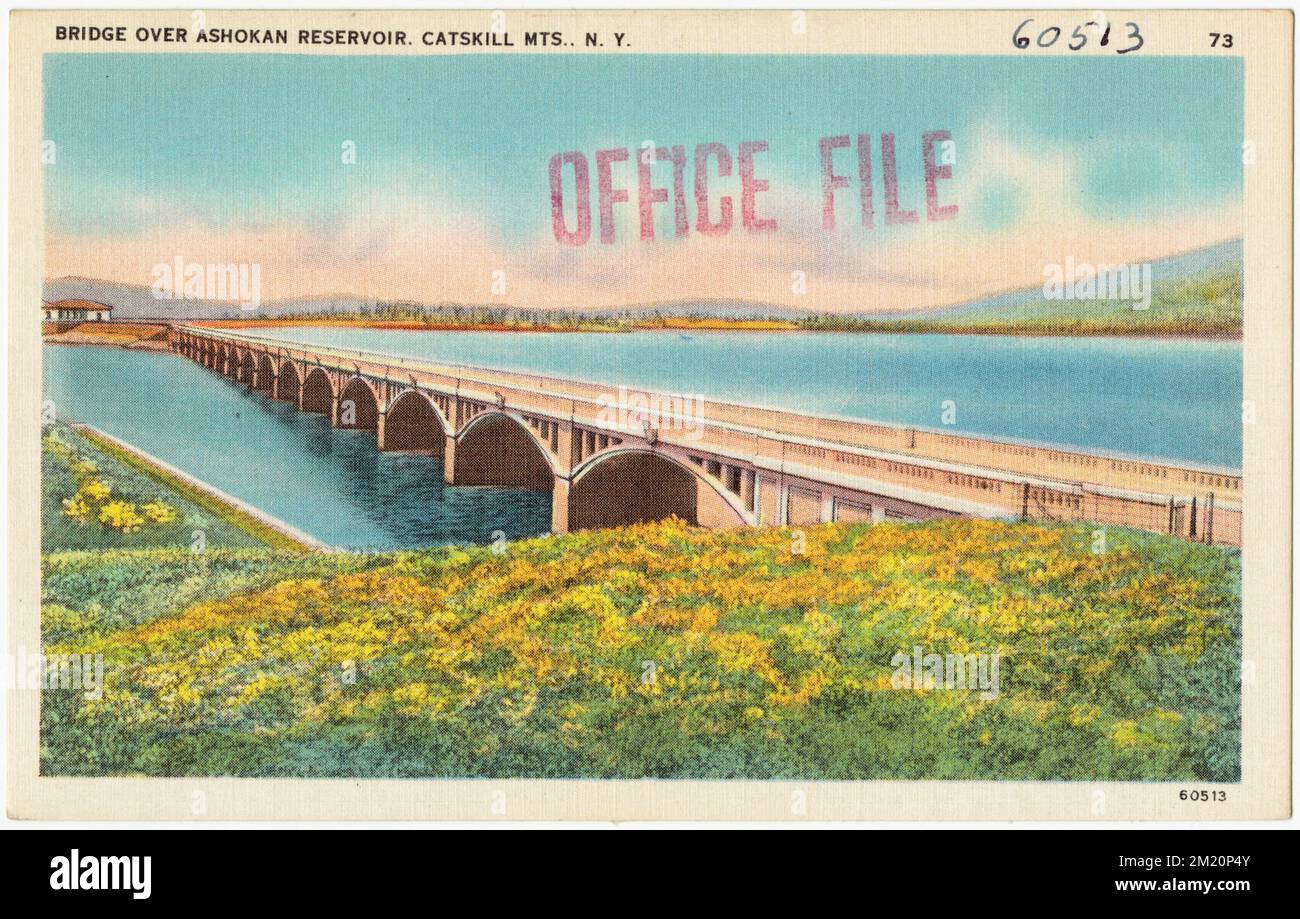 Bridge over Ashokan Reservoir, Catskill Mts., N. Y. , Bridges, Lakes ...