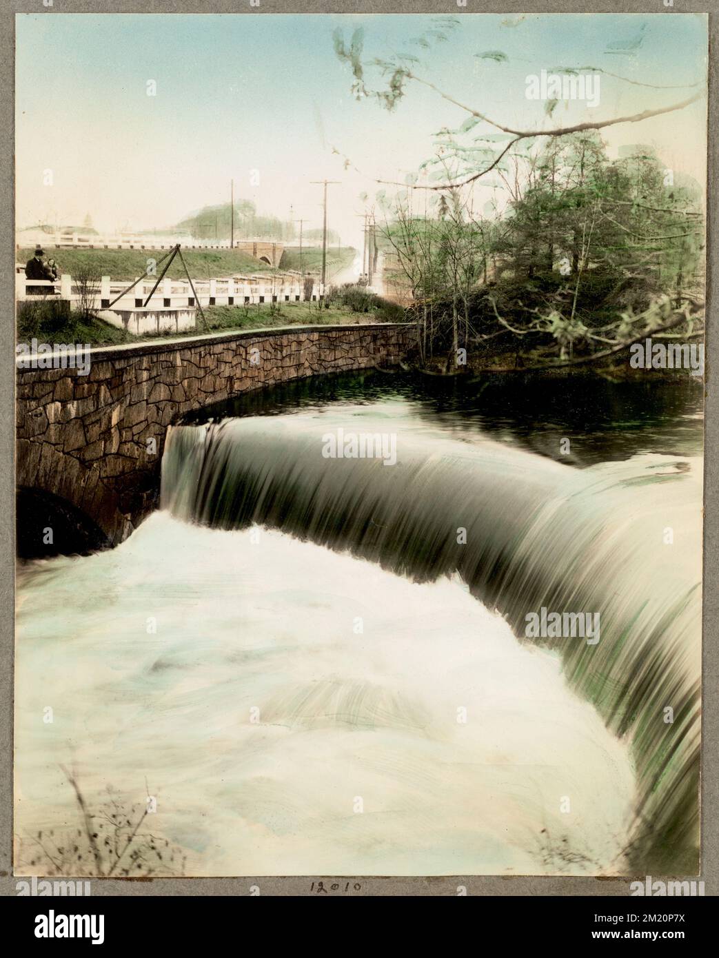 Bridge, Newton Upper Falls , Waterfalls. Leon Abdalian Collection Stock ...