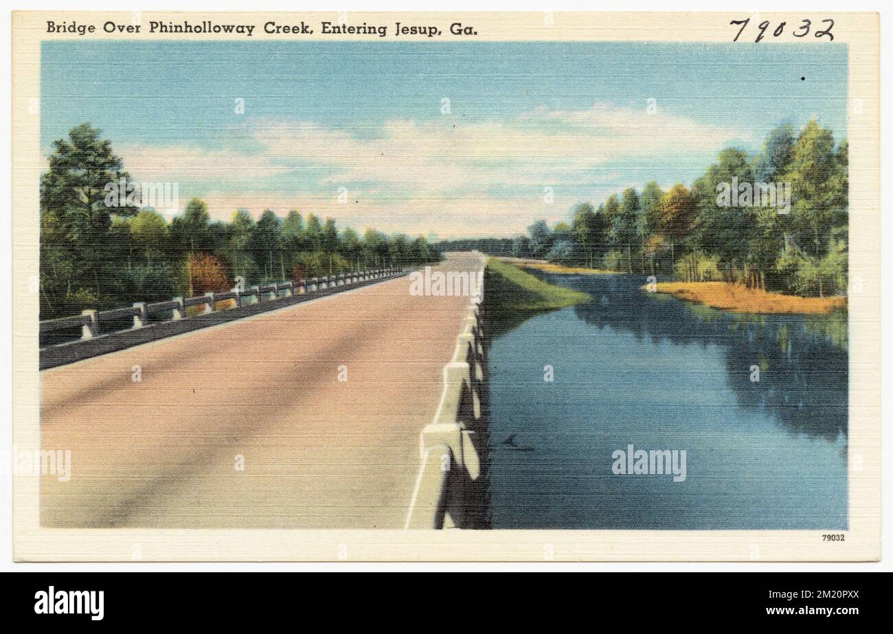 Bridge over Phinholloway Creek, entering Jesup, Ga. , Bridges, Rivers ...