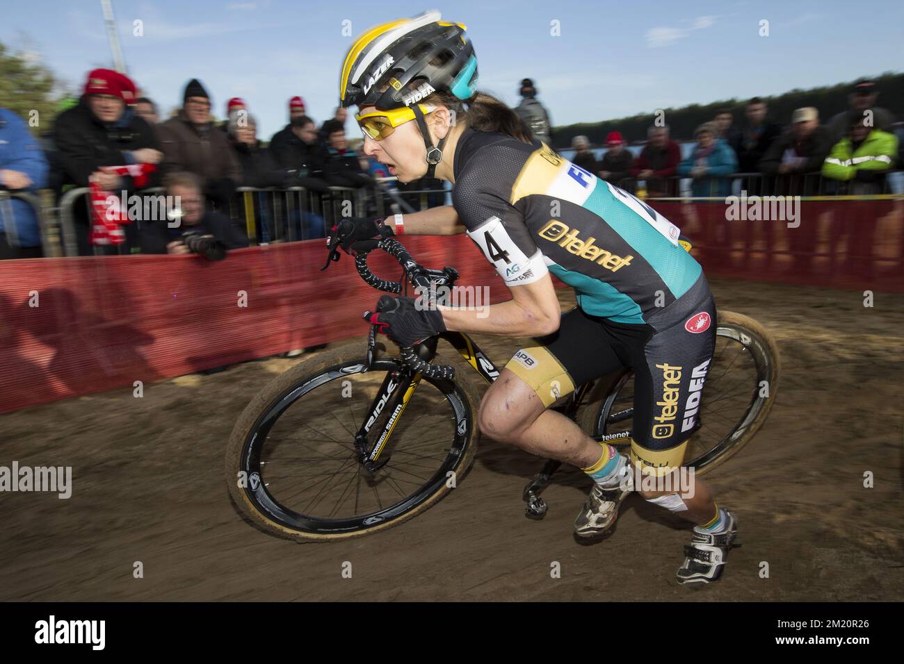 20160110 - LILLE, BELGIUM: Jolien Verschueren pictured in action during ...