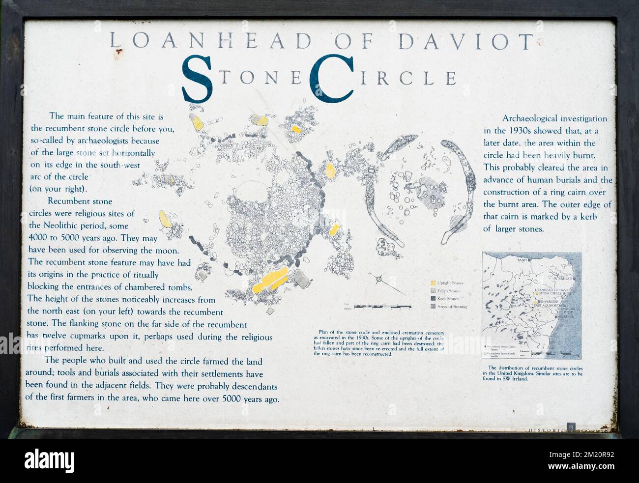loanhead of daviot stone circle Stock Photo - Alamy