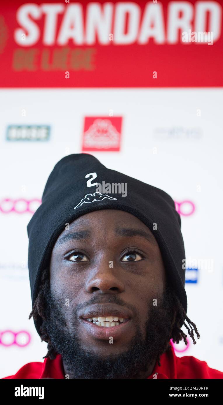 LIEGE, BELGIUM: Standard's Reginal Goreux pictured during a press ...