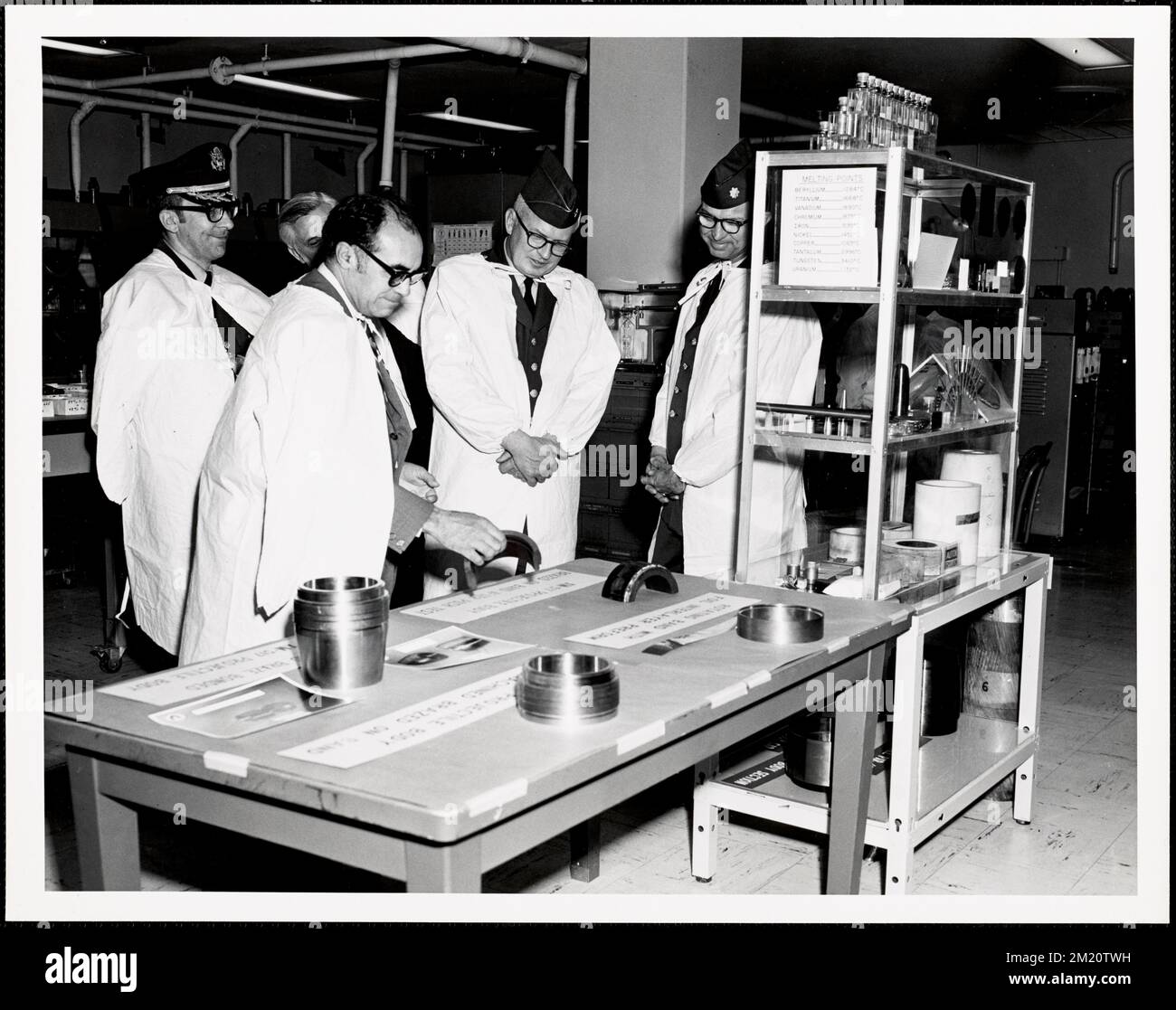 Brigadier General Leslie R. Sears, Jr., tour of beryllium laboratory ...
