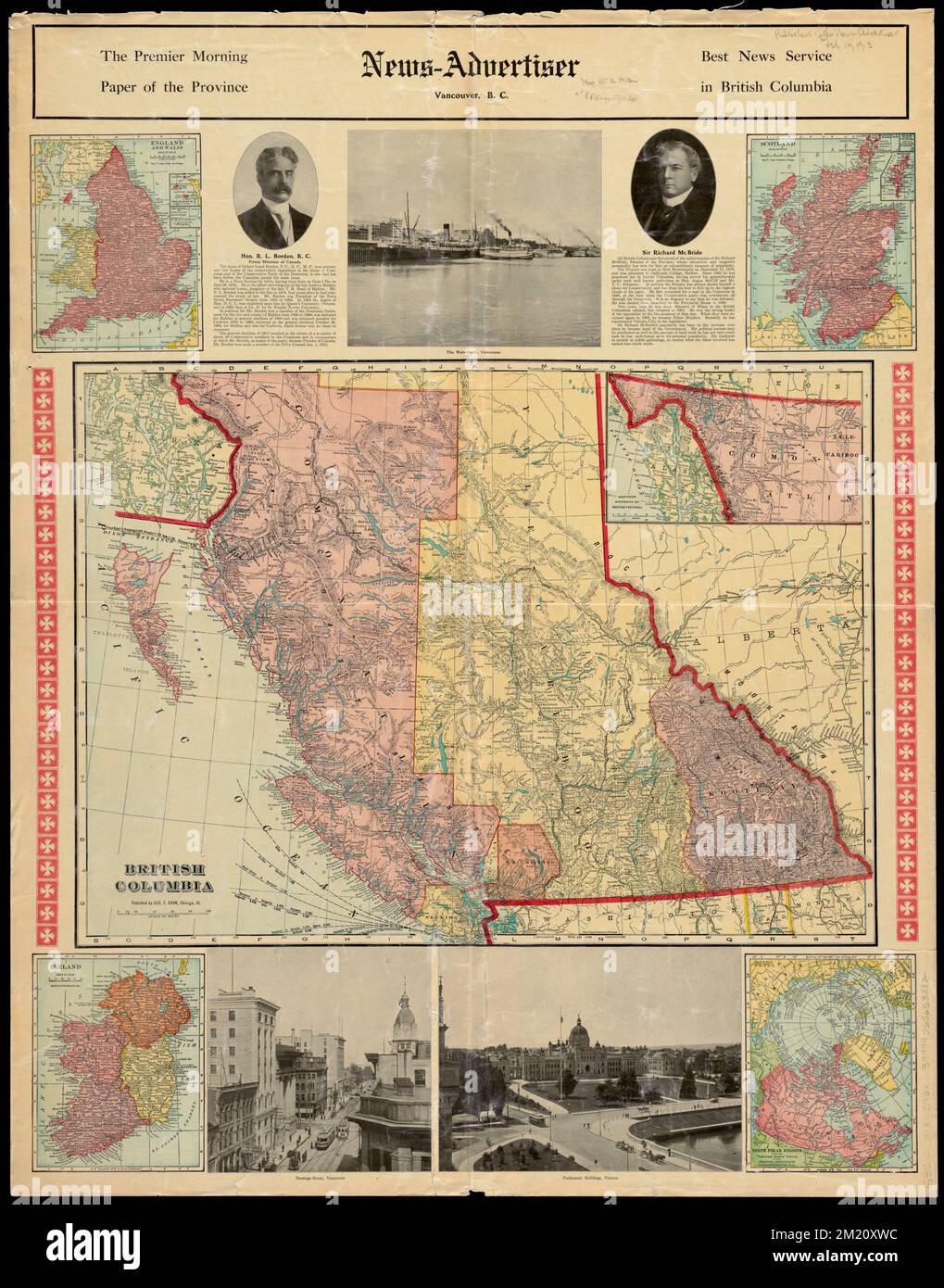 British Columbia , British Columbia, Maps Norman B. Leventhal Map ...