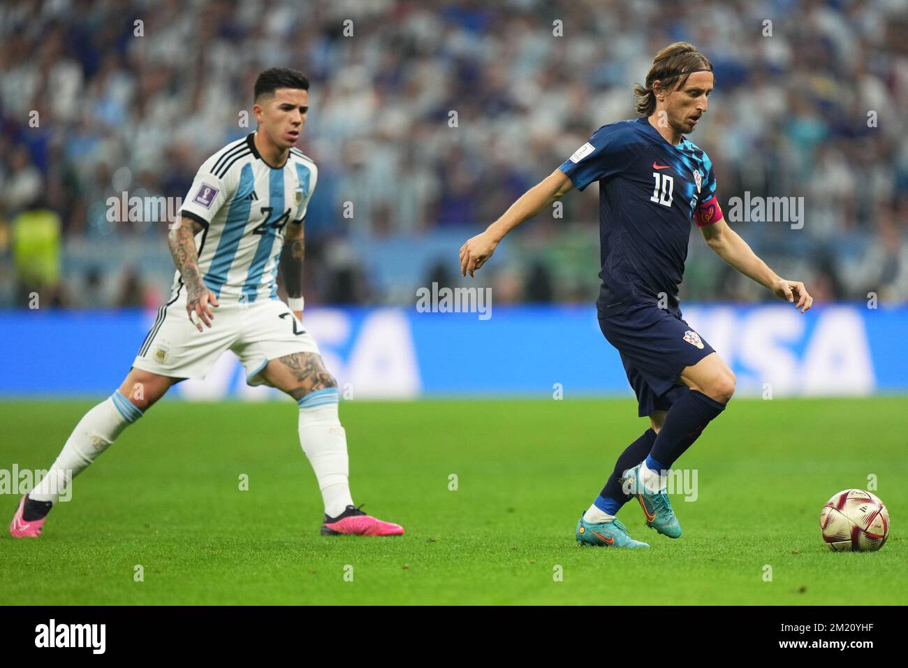 Lusail, Qatar. 13/12/2022, Luka Modric of Croatia during the FIFA World ...