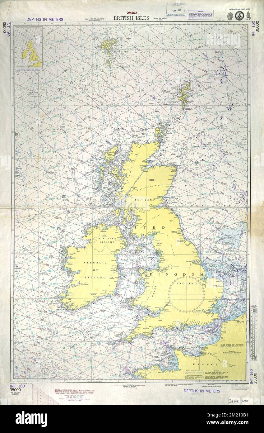 British Isles , Nautical charts, Atlantic Coast British Isles, Atlantic ...