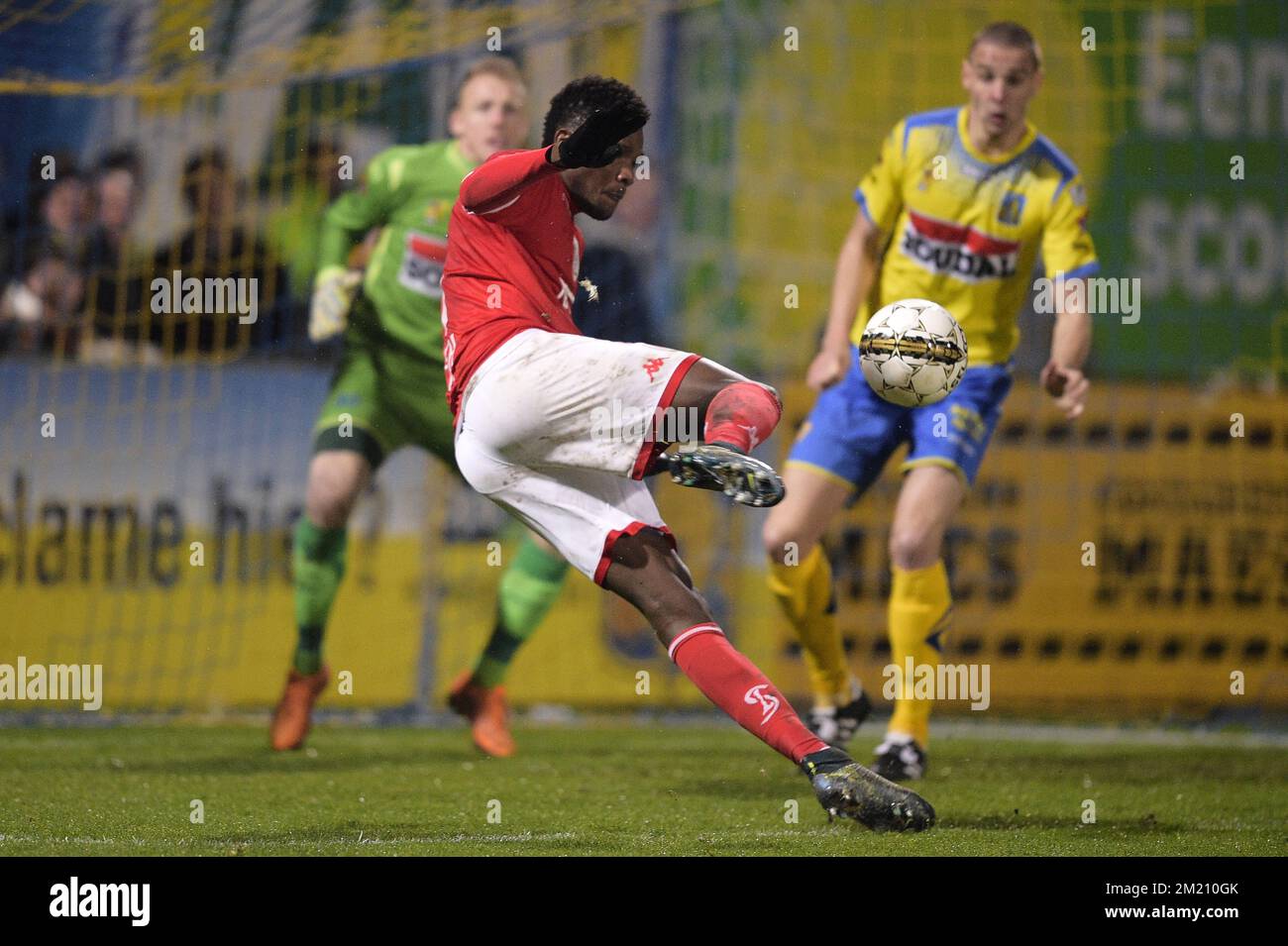 Standard's Benjamin Tetteh pictured in action during the Jupiler Pro ...