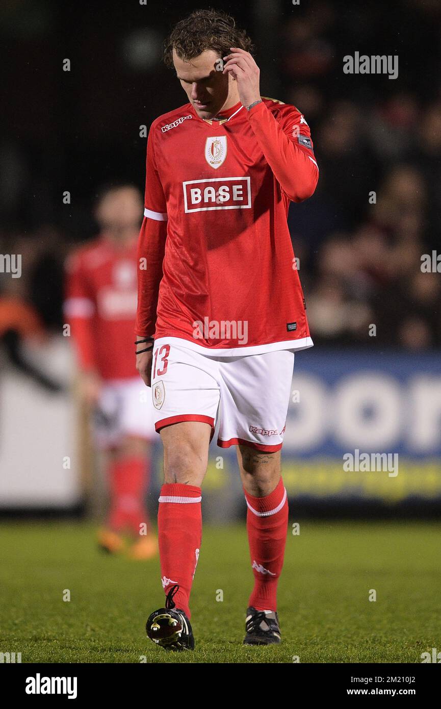 Standard's Alexander Scholz pictured after the Jupiler Pro League match ...