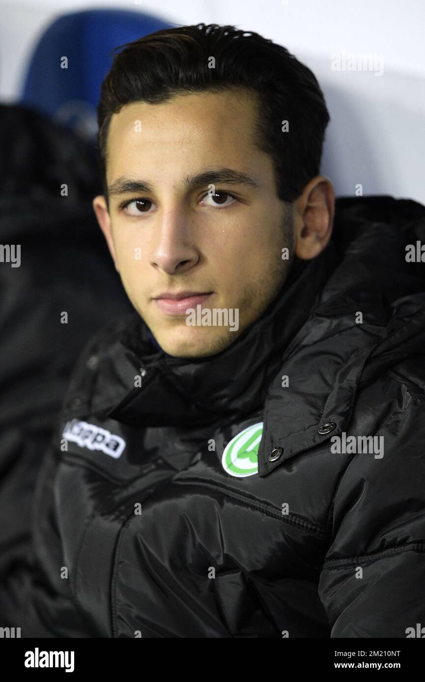 Wolfsburg's Ismail Azzaoui pictured before a game between Belgian KAA ...