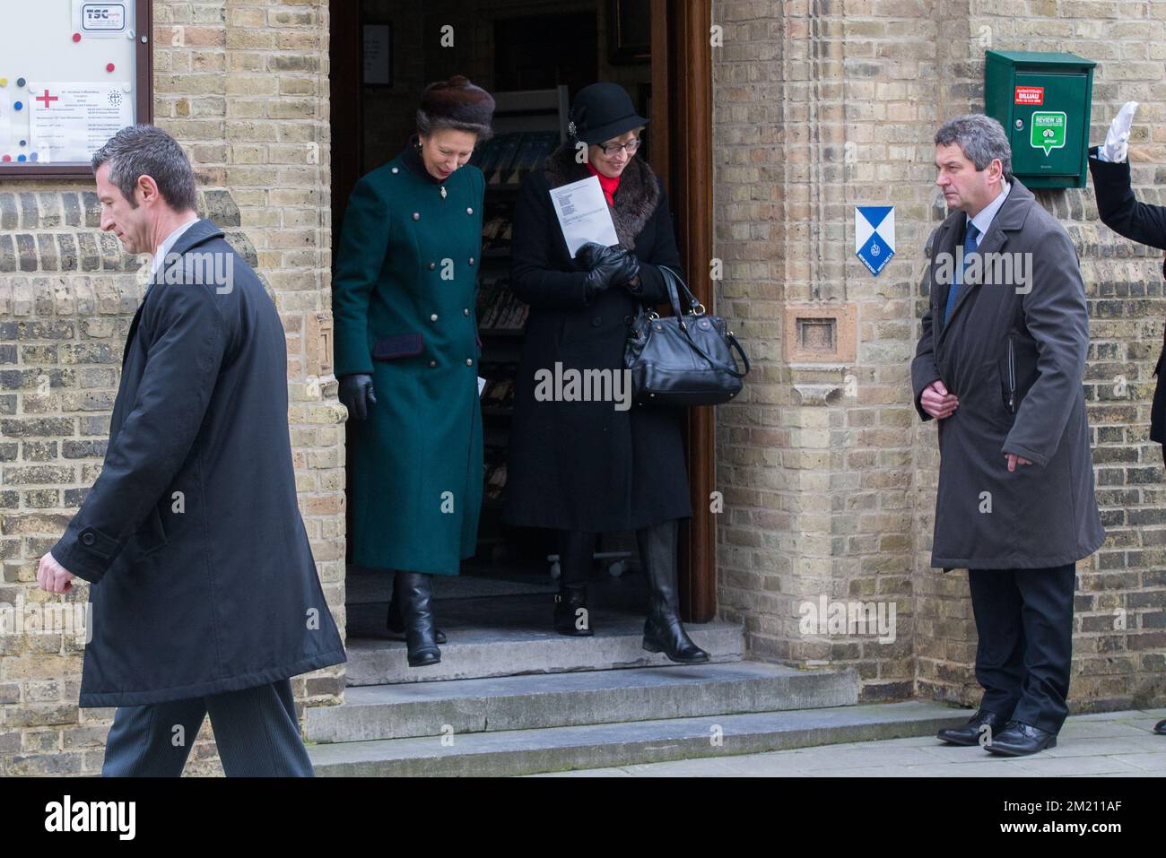 Britain's Princess Anne (CL) pictured during the handover of the ...