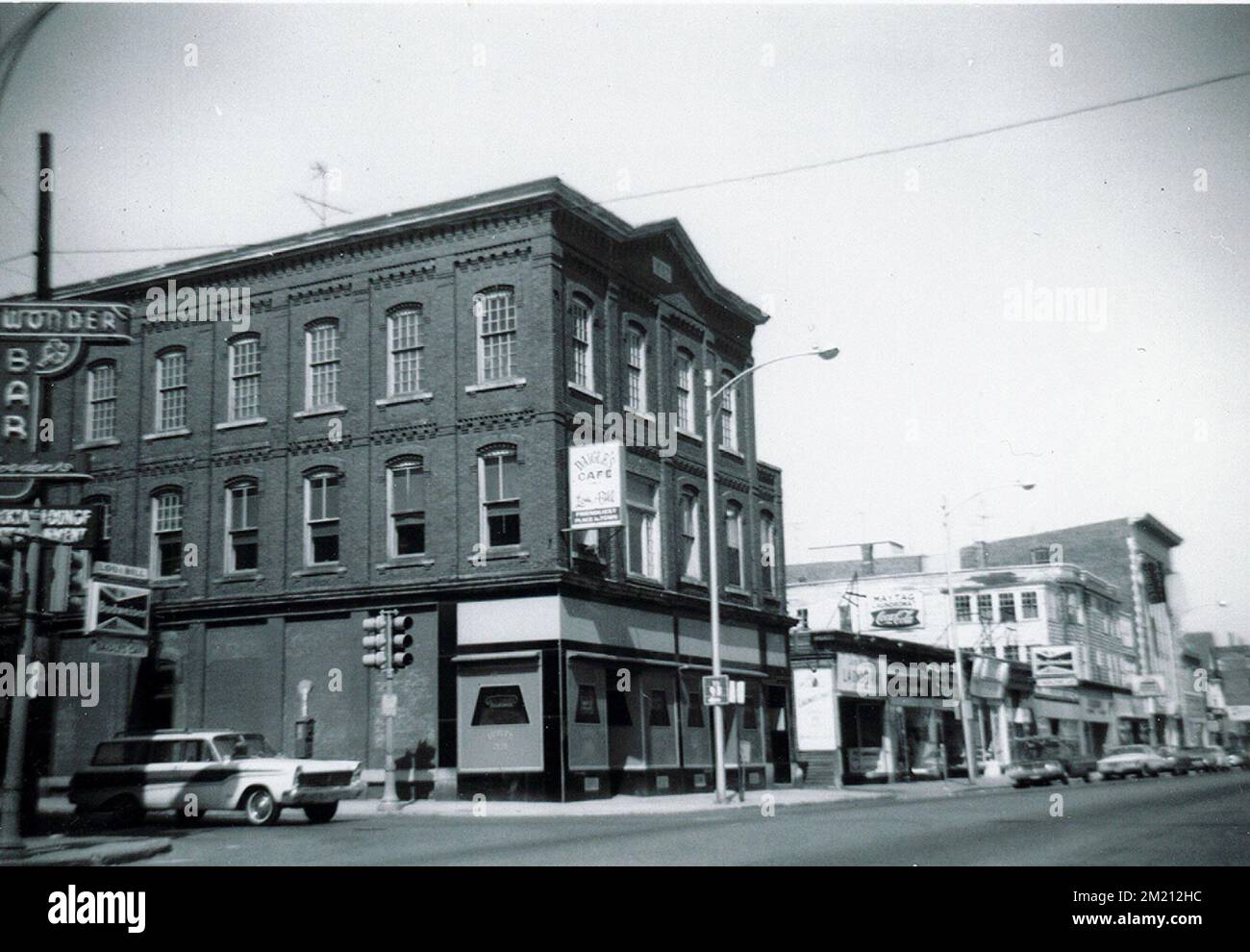 Broadway and Lowell Street , Buildings, Streets. Lawrence Stock Photo ...