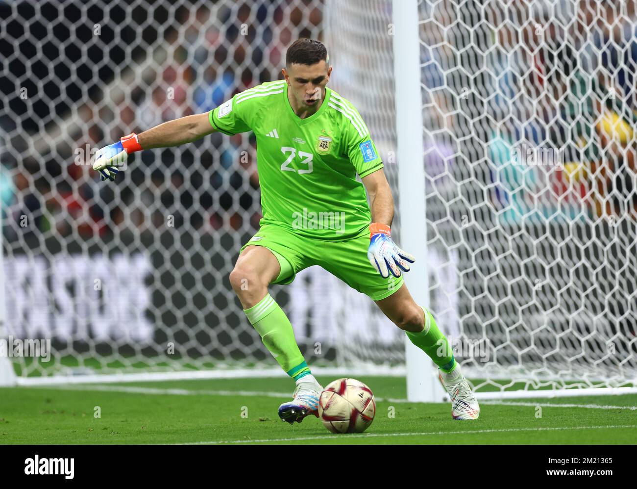 Doha, Qatar, 13th December 2022. Emiliano Martinez of Argentina during ...